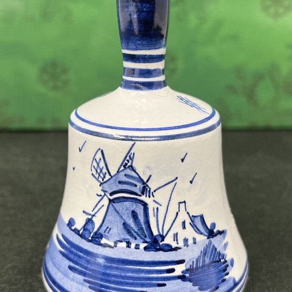 Accents | Vintage Blue Delft Bell Figurine Holland Collectible Souvenir ...